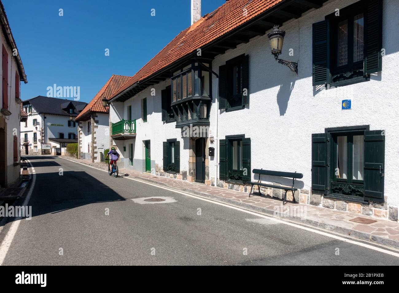 Burguete (Auritze).Navarra.Vasque Country.Spain Stock Photo - Alamy
