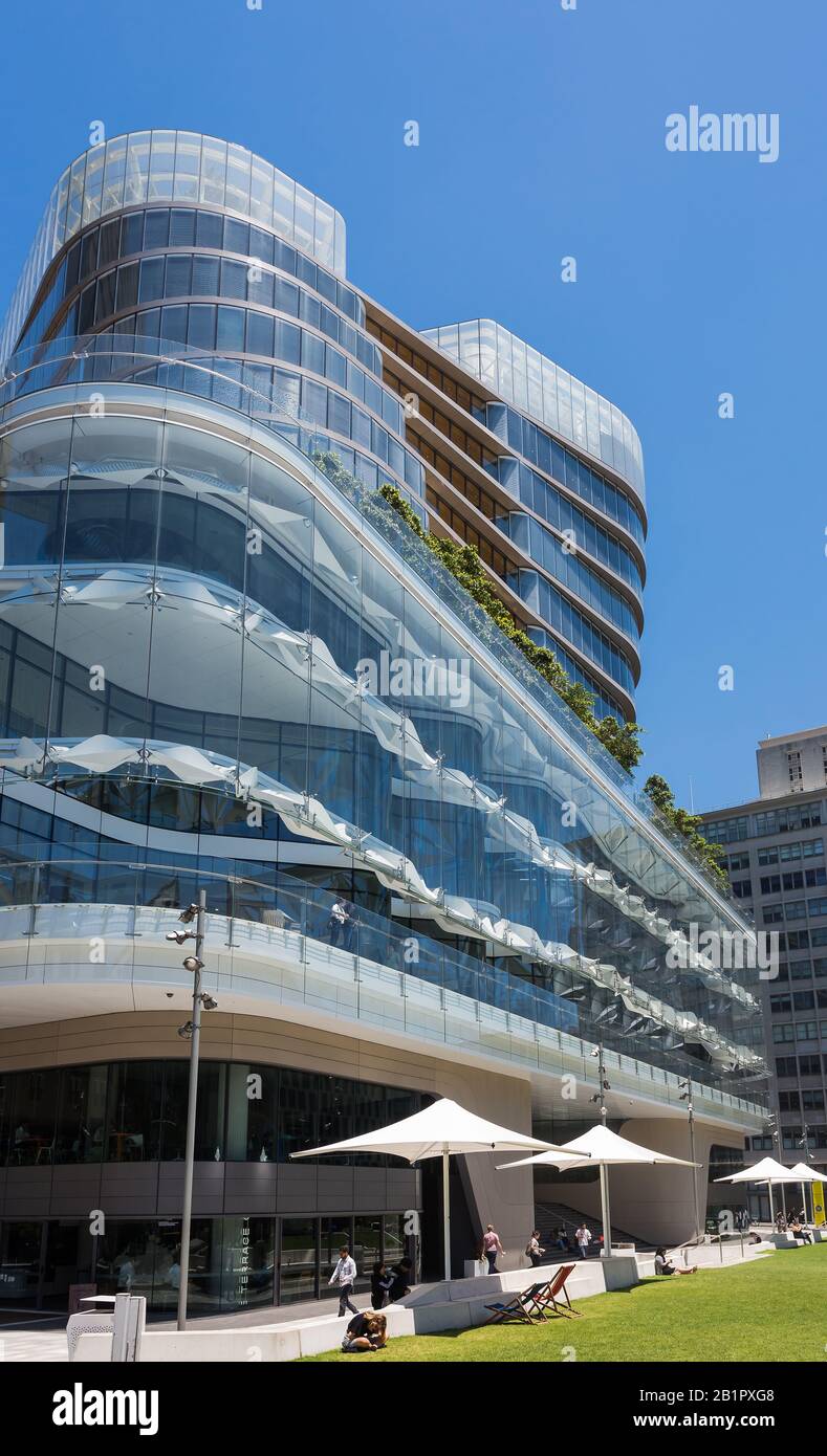 The glass encassed UTS Central Building has many unique design features ...