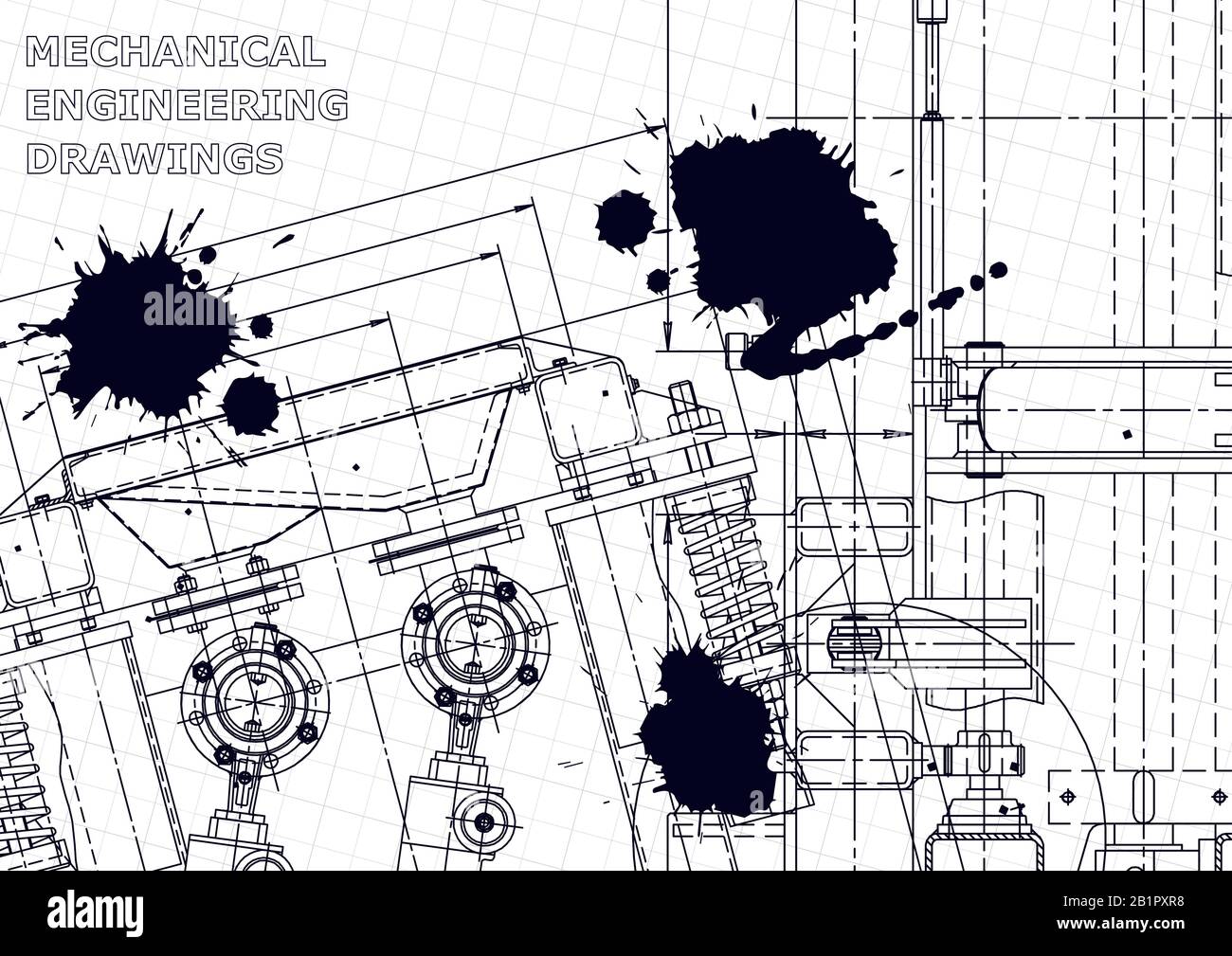 Machine-building industry. Mechanical engineering drawing. Instrument ...