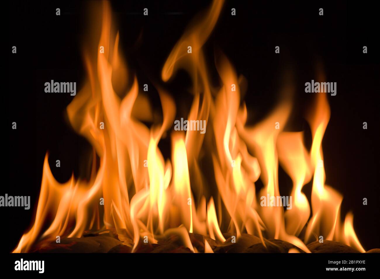 Fire burning flame large flaming hi-res stock photography and images ...