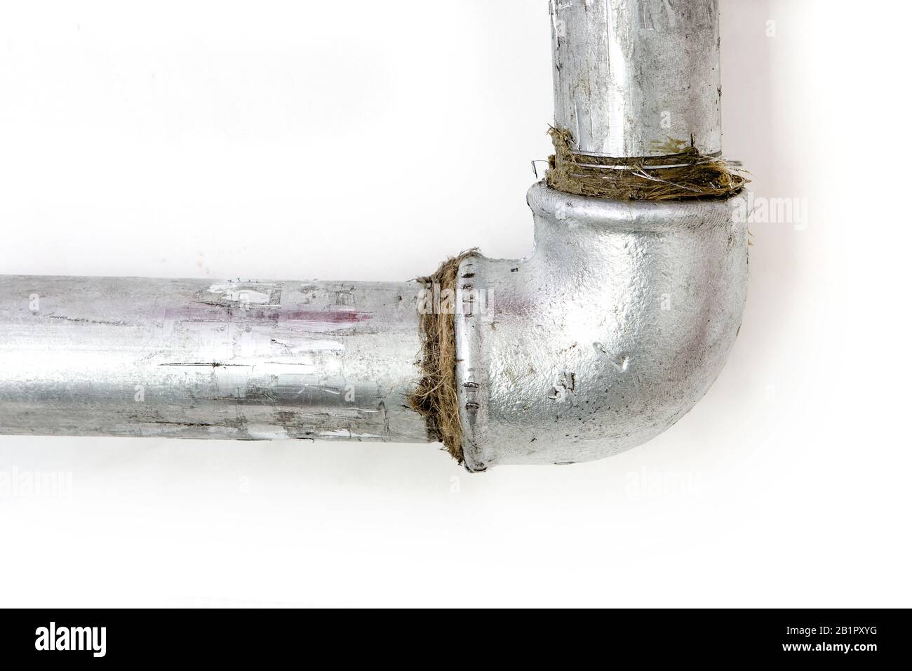 Detail of a water pipe and domestic plumbing Stock Photo - Alamy
