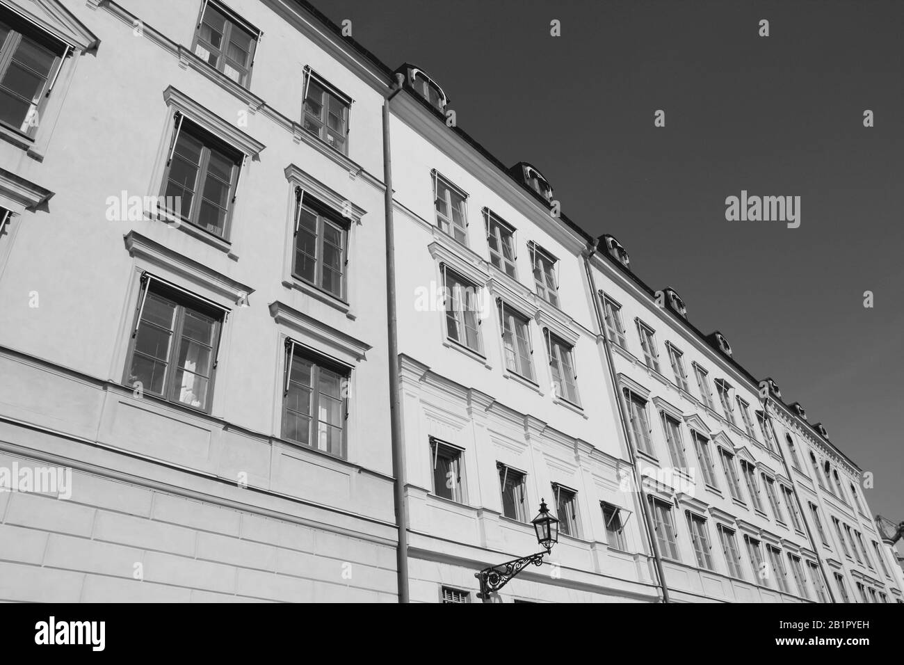 Architecture in Stockholm, Sweden. View of Gamla Stan (the Old Town ...