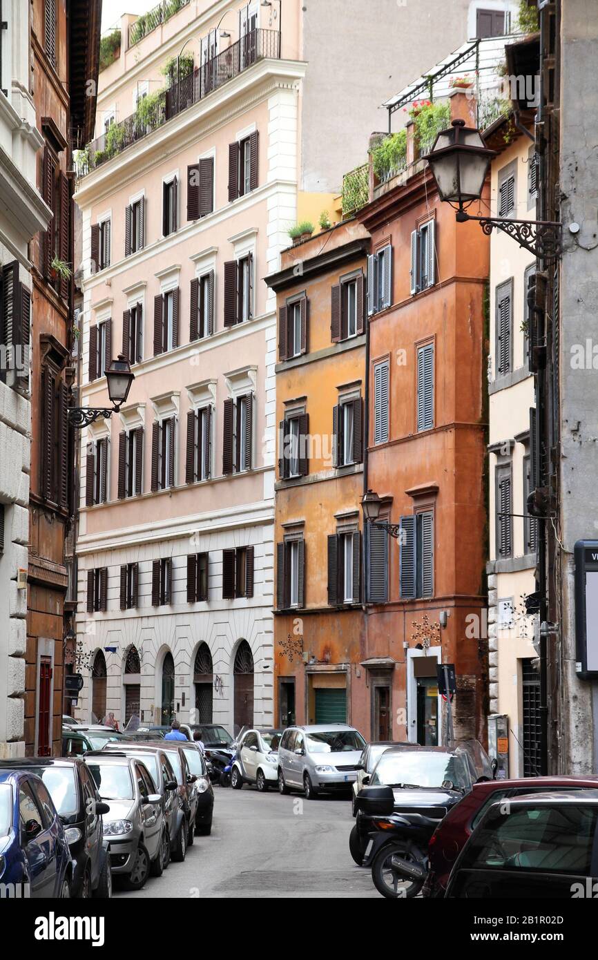 Old town view and Mediterranean architecture in Parione district of ...