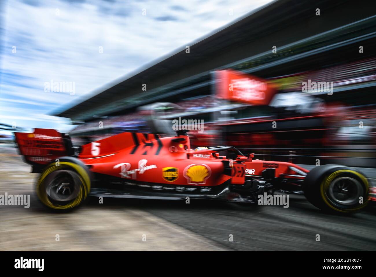 Barcelona, Spain. 27th Feb, 2020. SEBASTIAN VETTEL (GER) from team ...