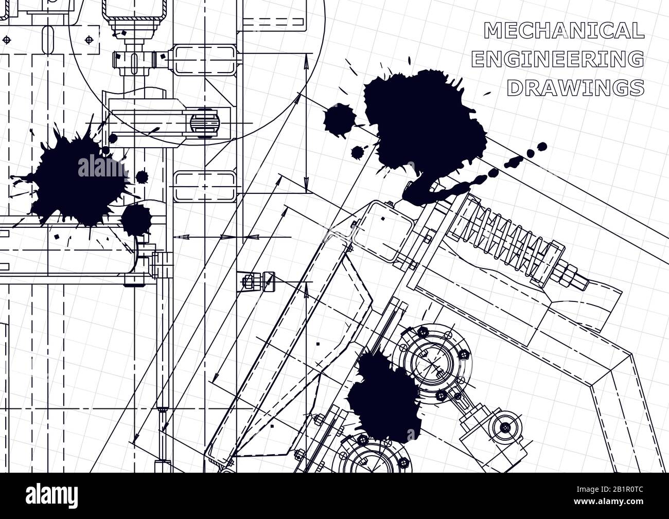 Mechanical engineering drawing. Machine-building industry. Instrument ...