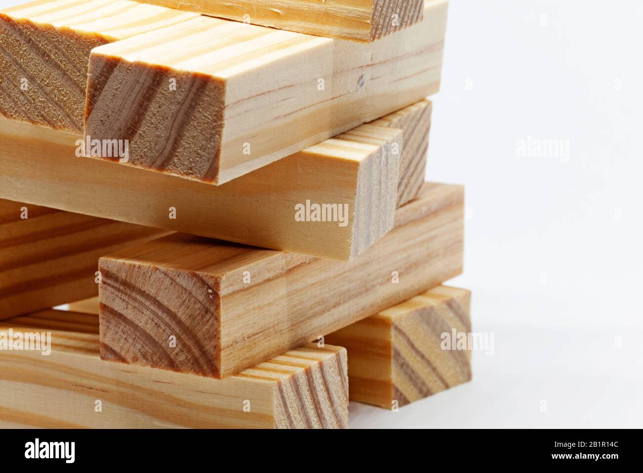 wooden pieces to stack a tower with, a game for adults and children ...