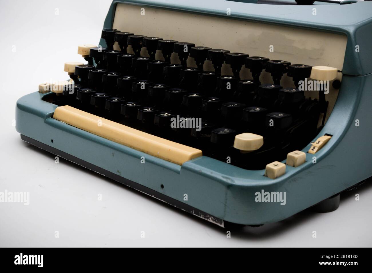 A typewriter isolated on a white background Stock Photo - Alamy
