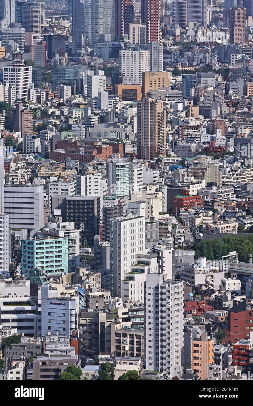 TOKYO, JAPAN - MAY 11, 2012: City view of Tokyo.Tokyo is the capital ...