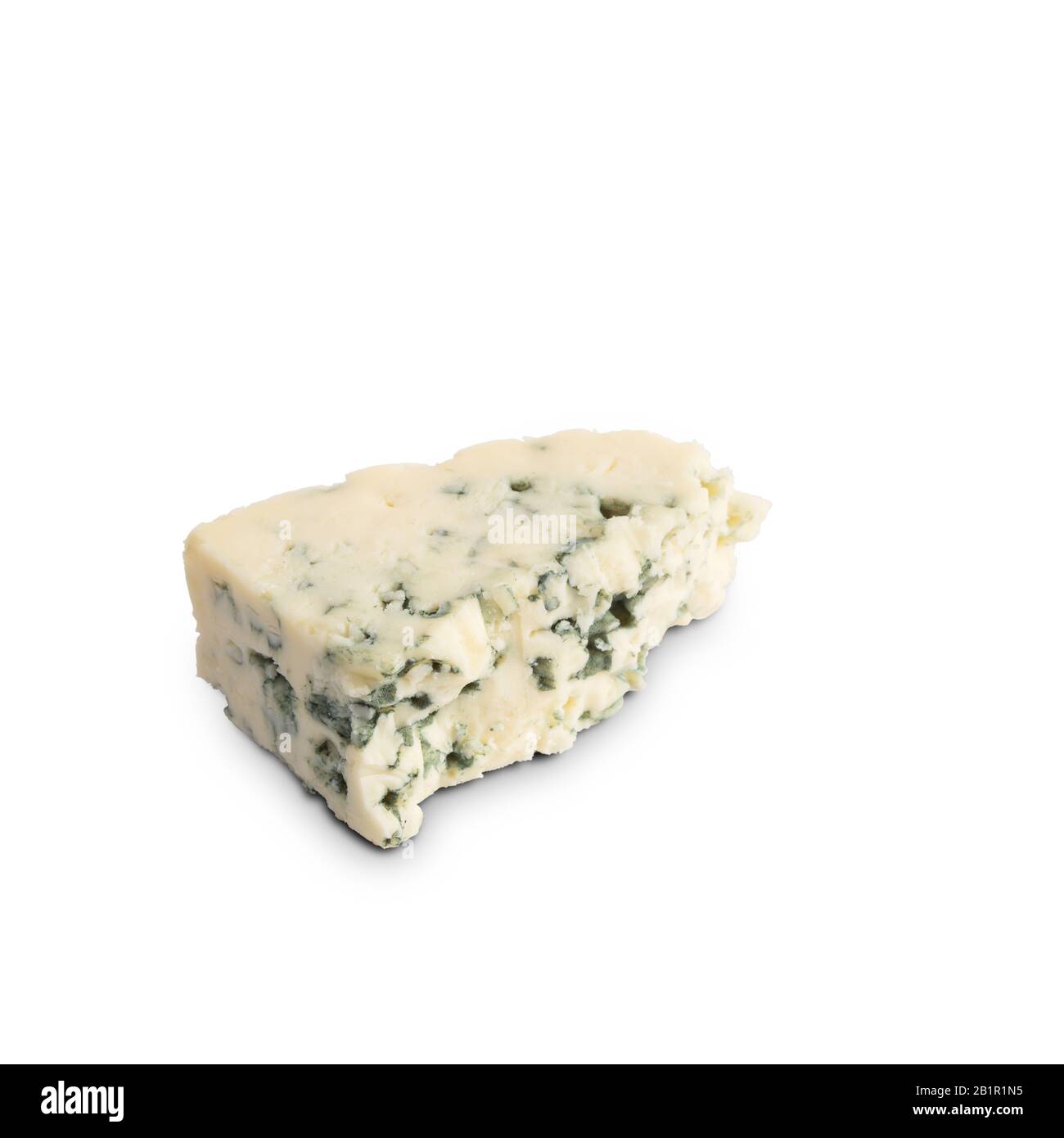 Blue cheese isolated on a white background with shadow Stock Photo - Alamy