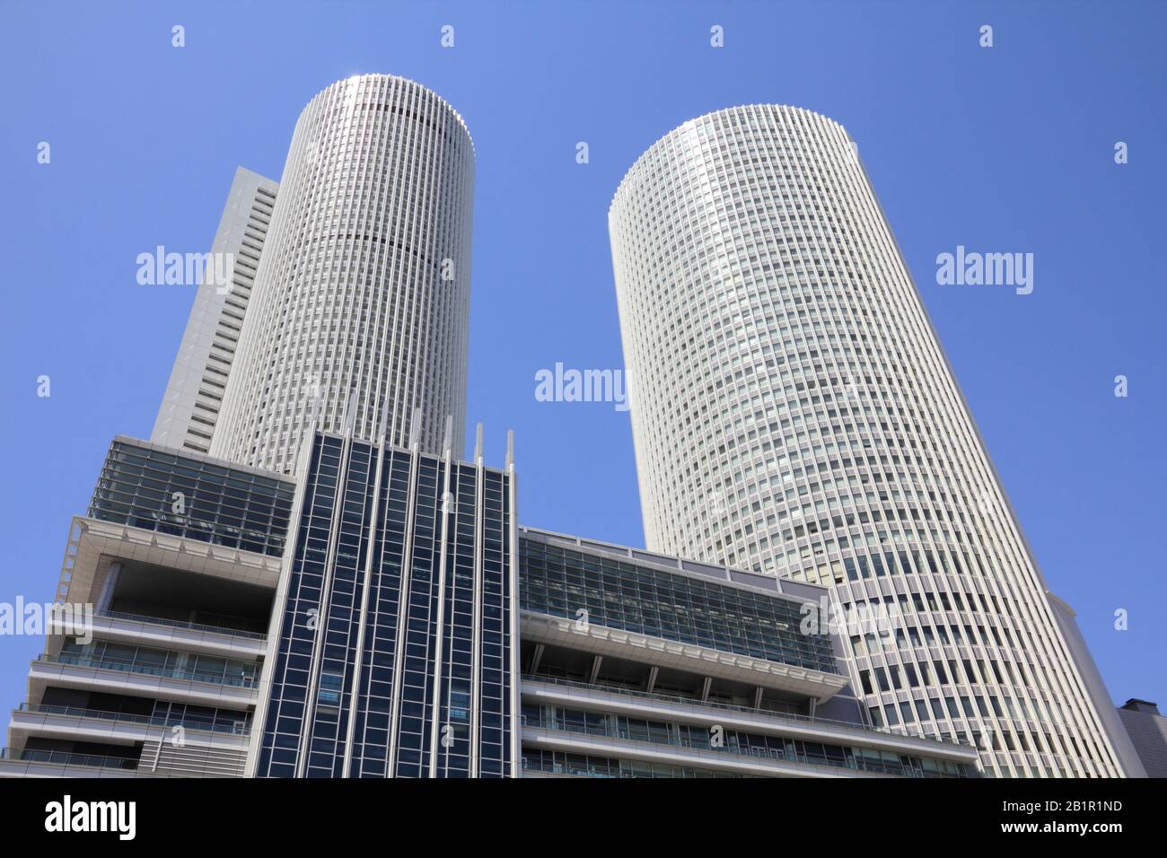 NAGOYA, JAPAN - APRIL 28, 2012: JR Central Towers building in Nagoya ...