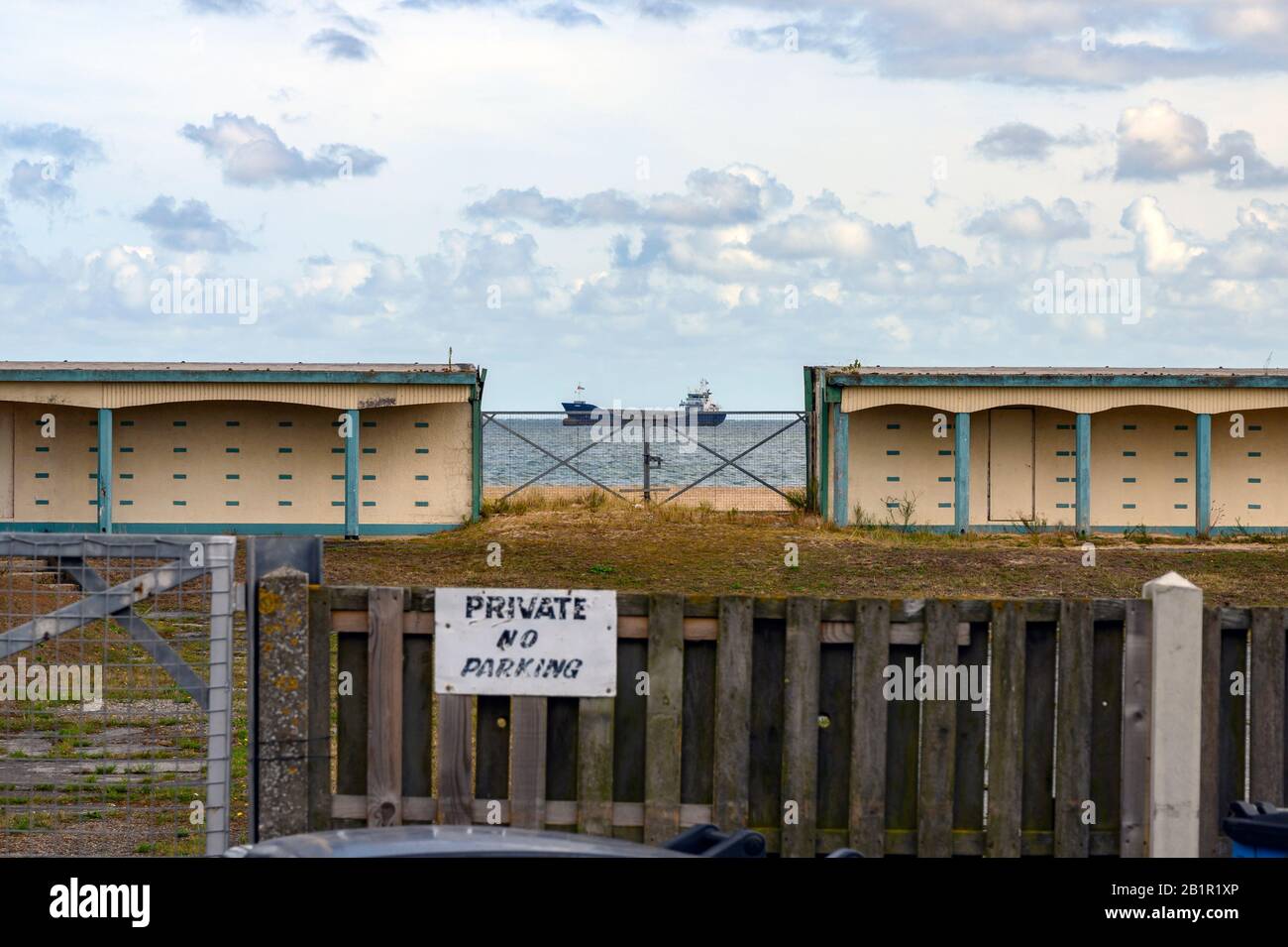 Dutch registered ship at anchor off Great Yarmouth Norfolk UK Stock ...