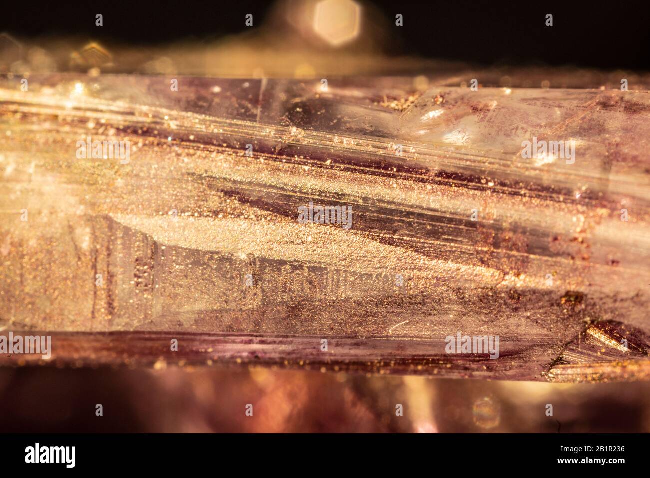 Macro photography of the crystal Stock Photo - Alamy
