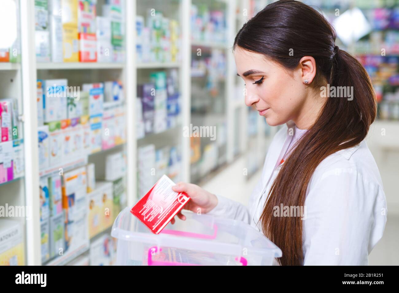 sale of drugs in a pharmacy retail network Stock Photo - Alamy