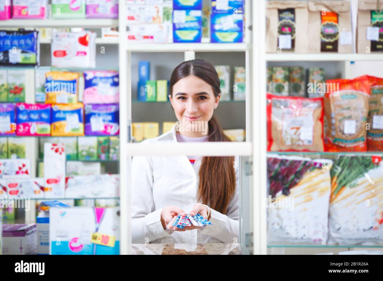 sale of drugs in a pharmacy retail network Stock Photo - Alamy