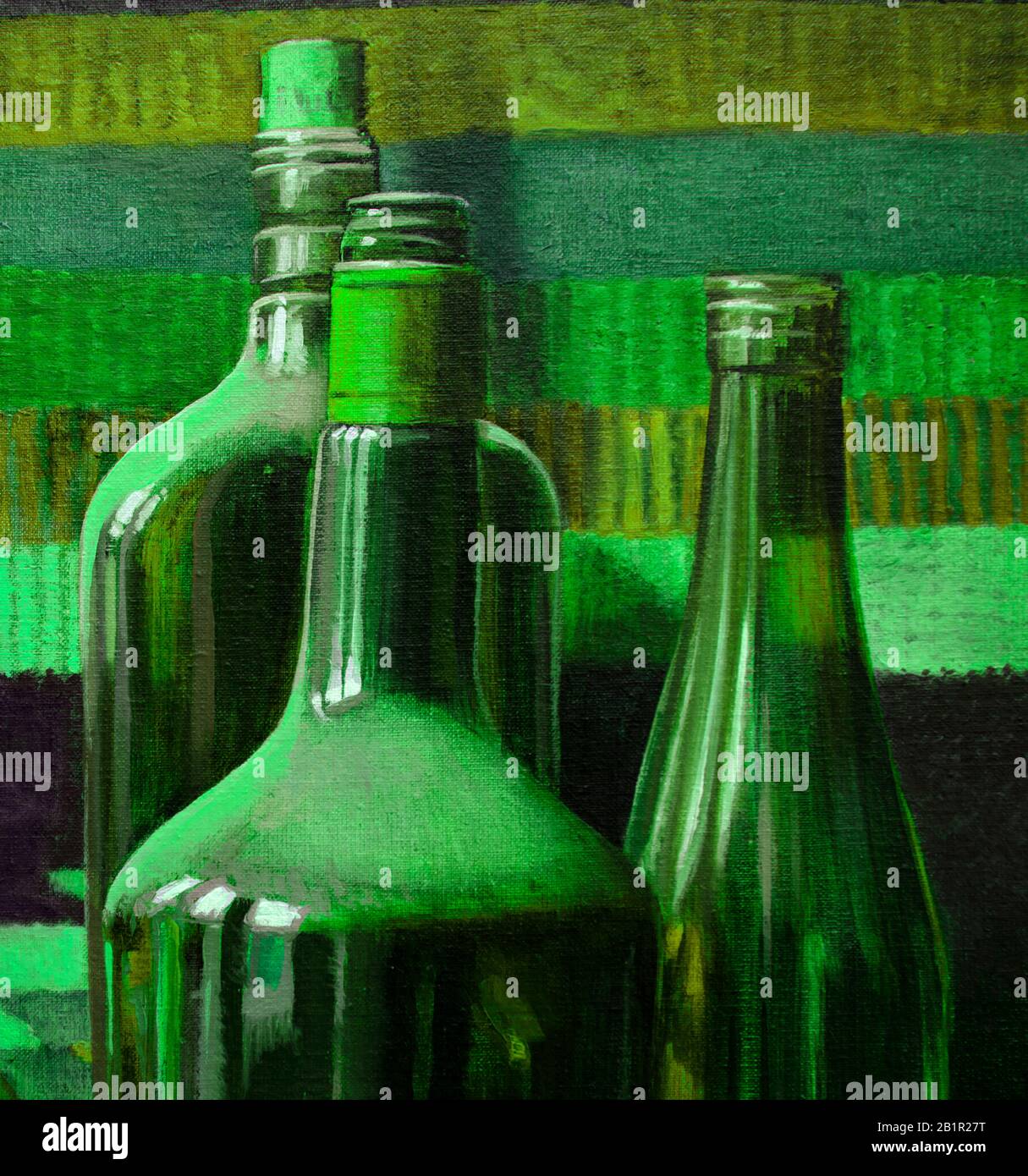 composition of several objects, oil painting, handmade Stock Photo - Alamy