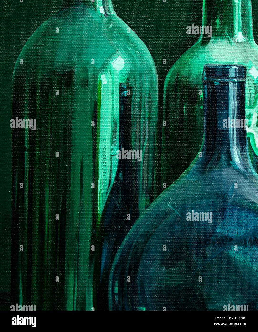 composition of several objects, oil painting, handmade Stock Photo - Alamy