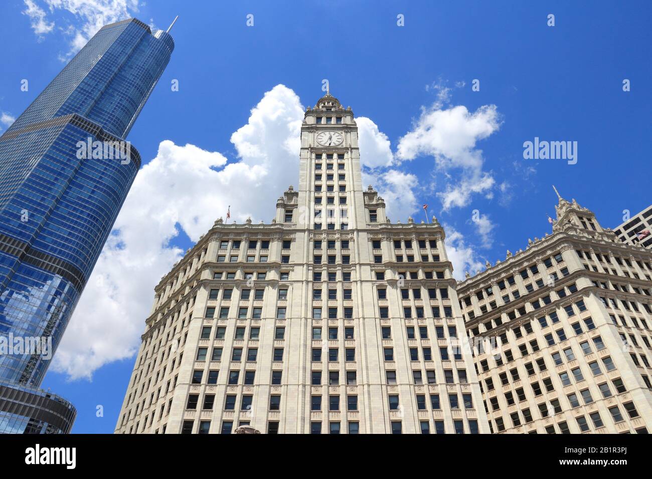 CHICAGO, USA - JUNE 28, 2013: Wrigley Building in Chicago. The building ...