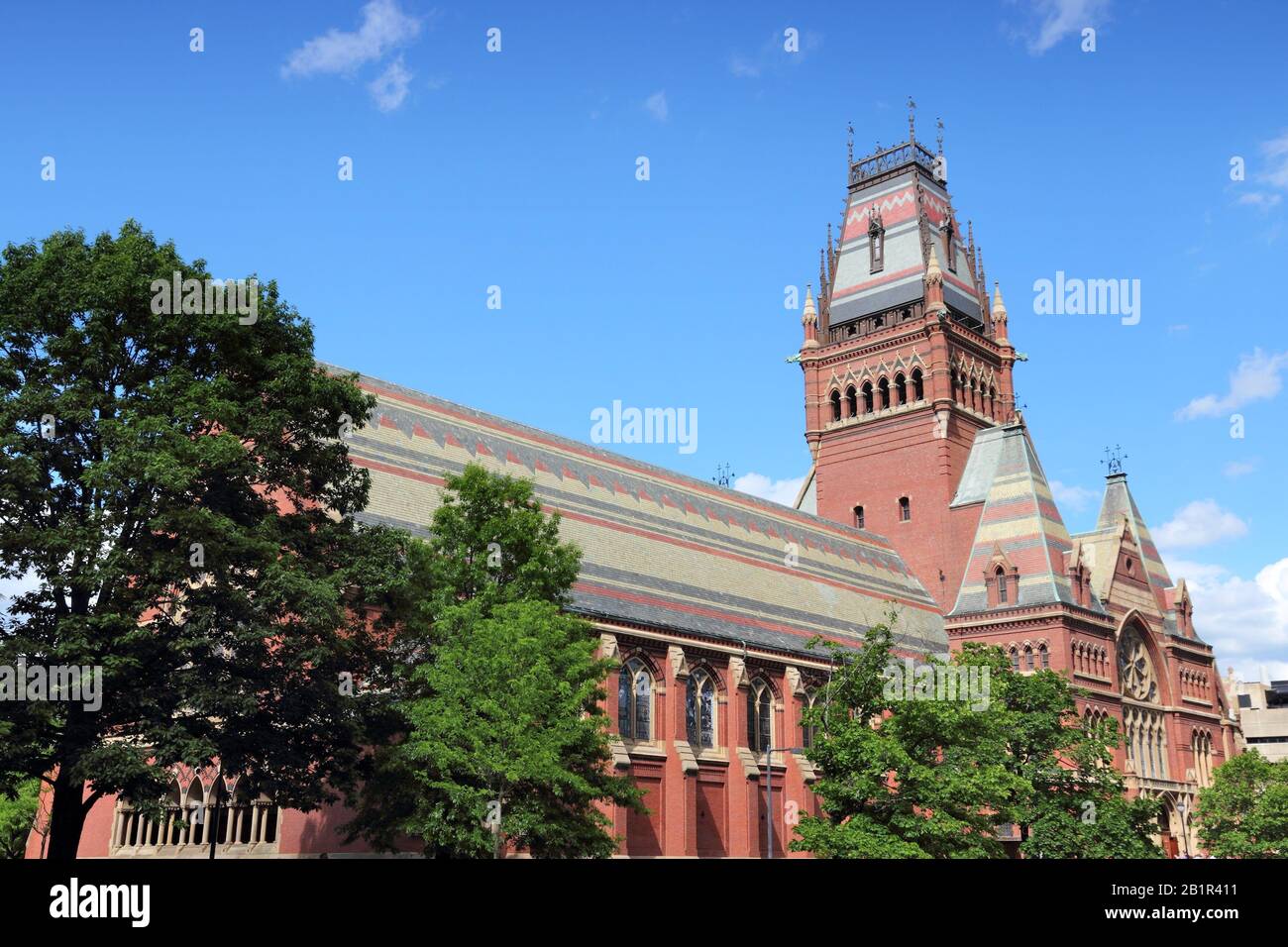 Harvard University - Memorial Hall. Cambridge, Massachusetts, USA Stock ...