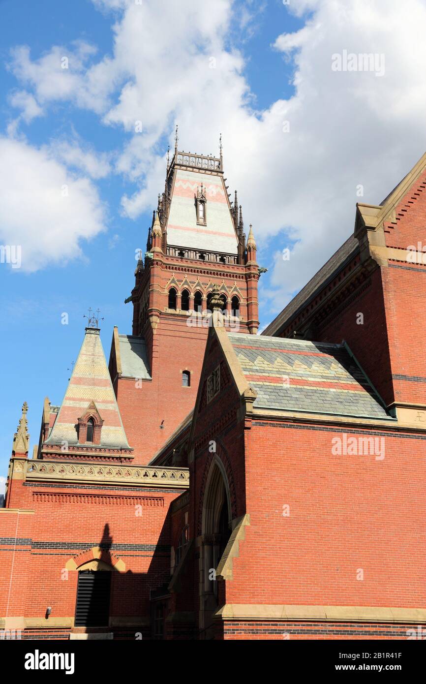 Harvard University - Memorial Hall. Cambridge, Massachusetts in the ...