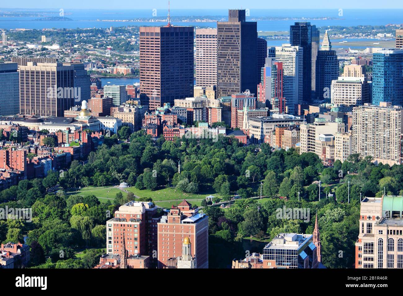 Boston common aerial hi-res stock photography and images - Alamy