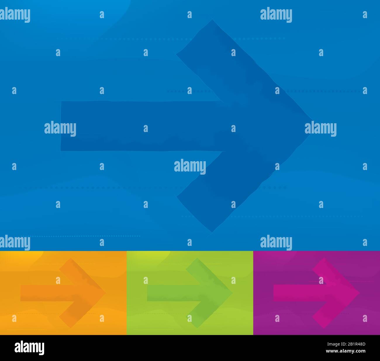 Vector illustration of direction background in various colors Stock ...