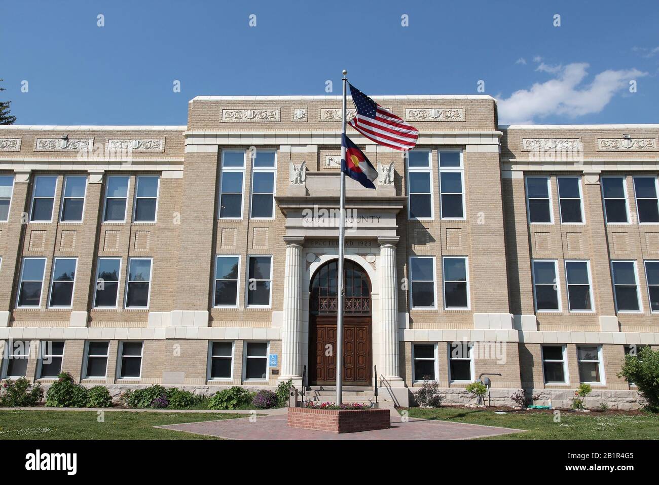 Colorado, USA. Routt County Courthouse in Steamboat Springs Stock Photo ...