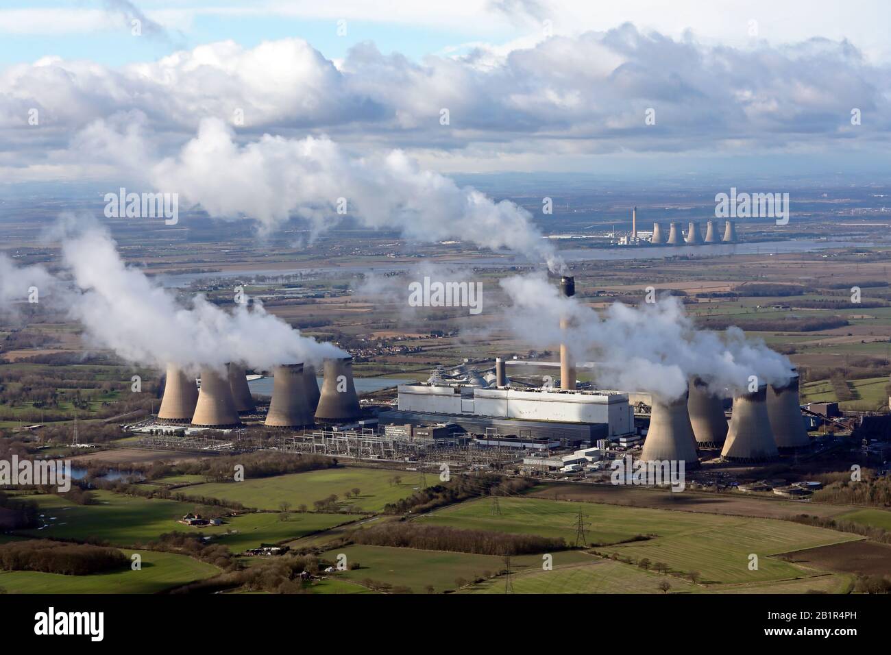 aerial view of Drax Power Station in North Yorkshire Stock Photo - Alamy