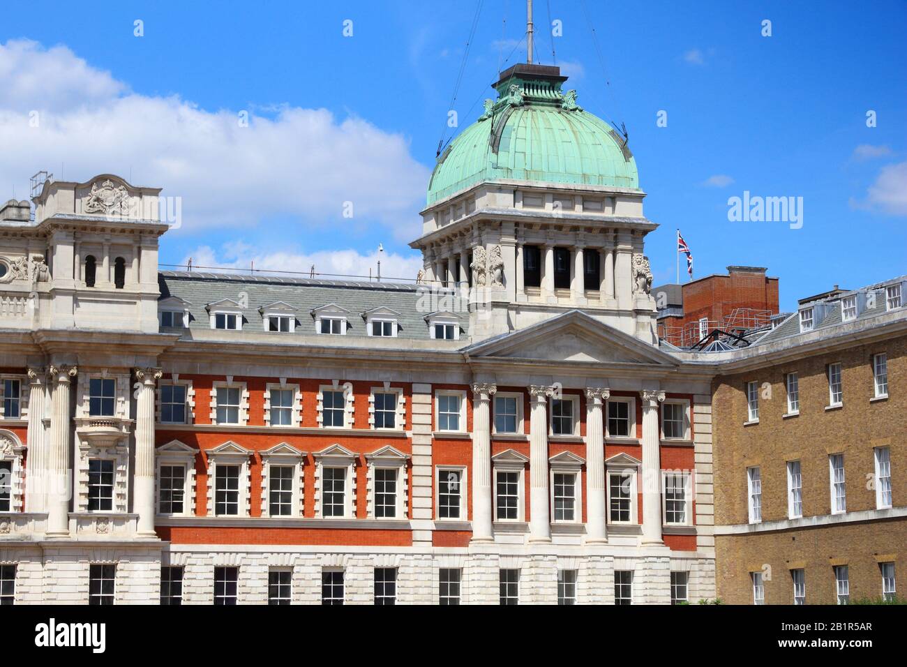 London Admiralty House. One of Whitehall government buildings Stock ...