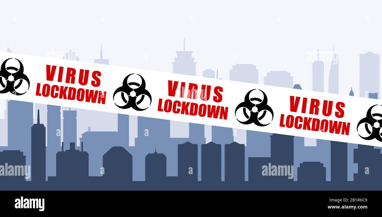 Lockdown tape Stock Vector Images - Alamy