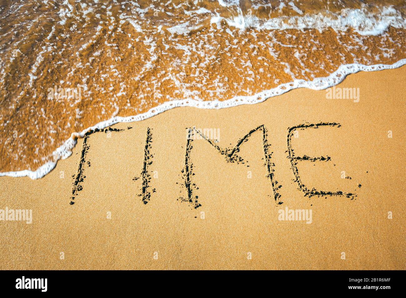 In time words written hi-res stock photography and images - Alamy