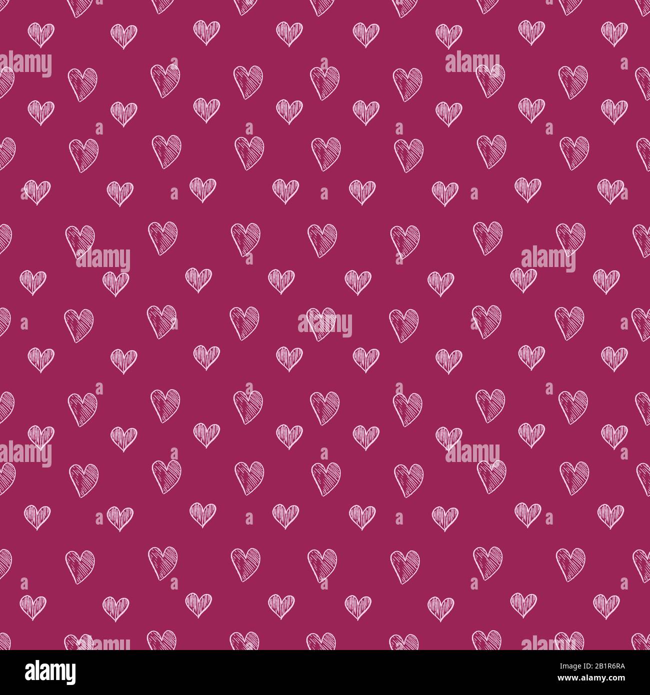 Heart background seamless vector. Fashion pattern with love doodle ...