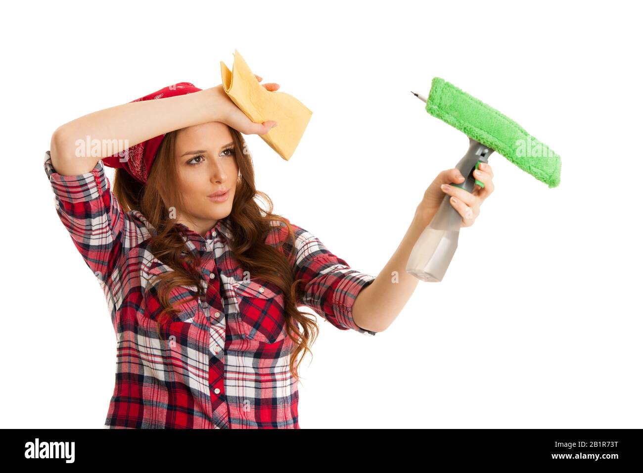 Young woman sad window Cut Out Stock Images & Pictures - Alamy