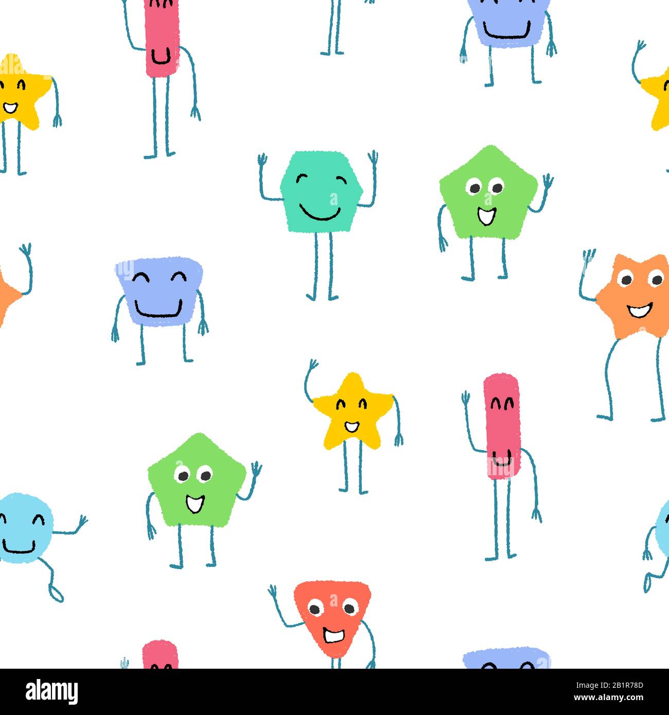 Geometric characters hi-res stock photography and images - Alamy