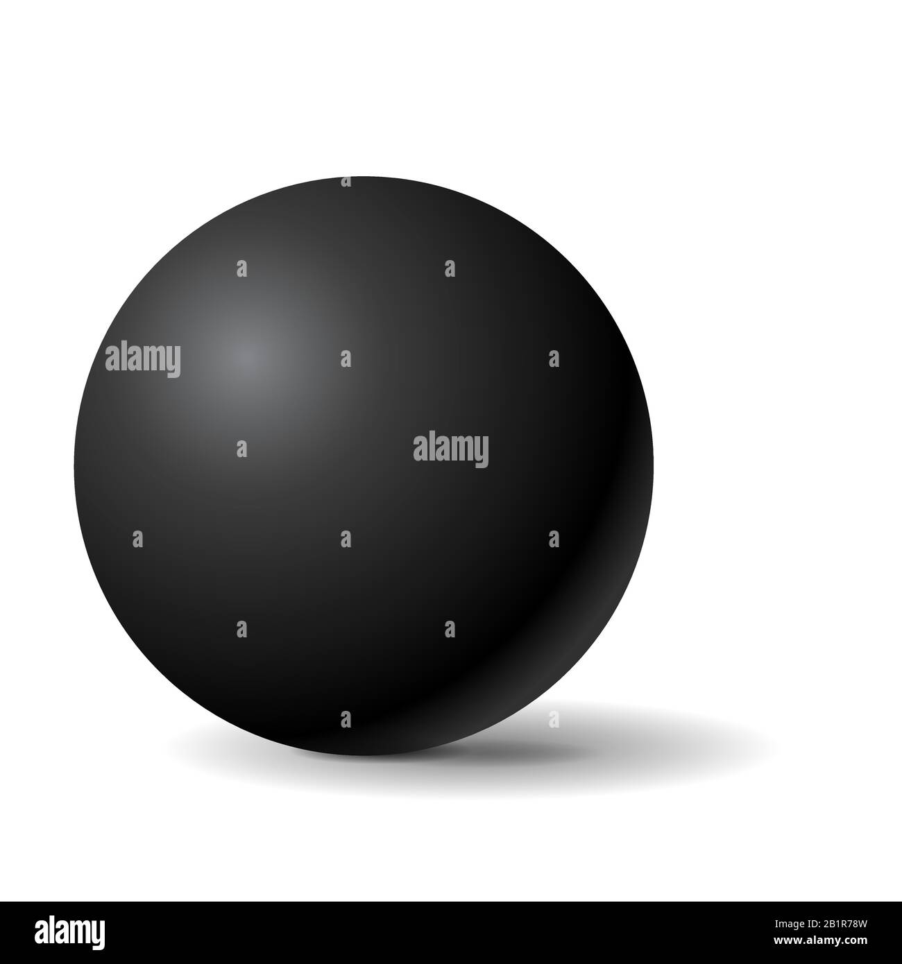 3d illustration black sphere Cut Out Stock Images & Pictures - Alamy