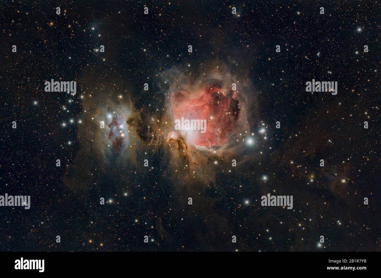 This picture taken on September 25th, 2019 shows The Orion Nebula, also known as Messier 42, M42 ...