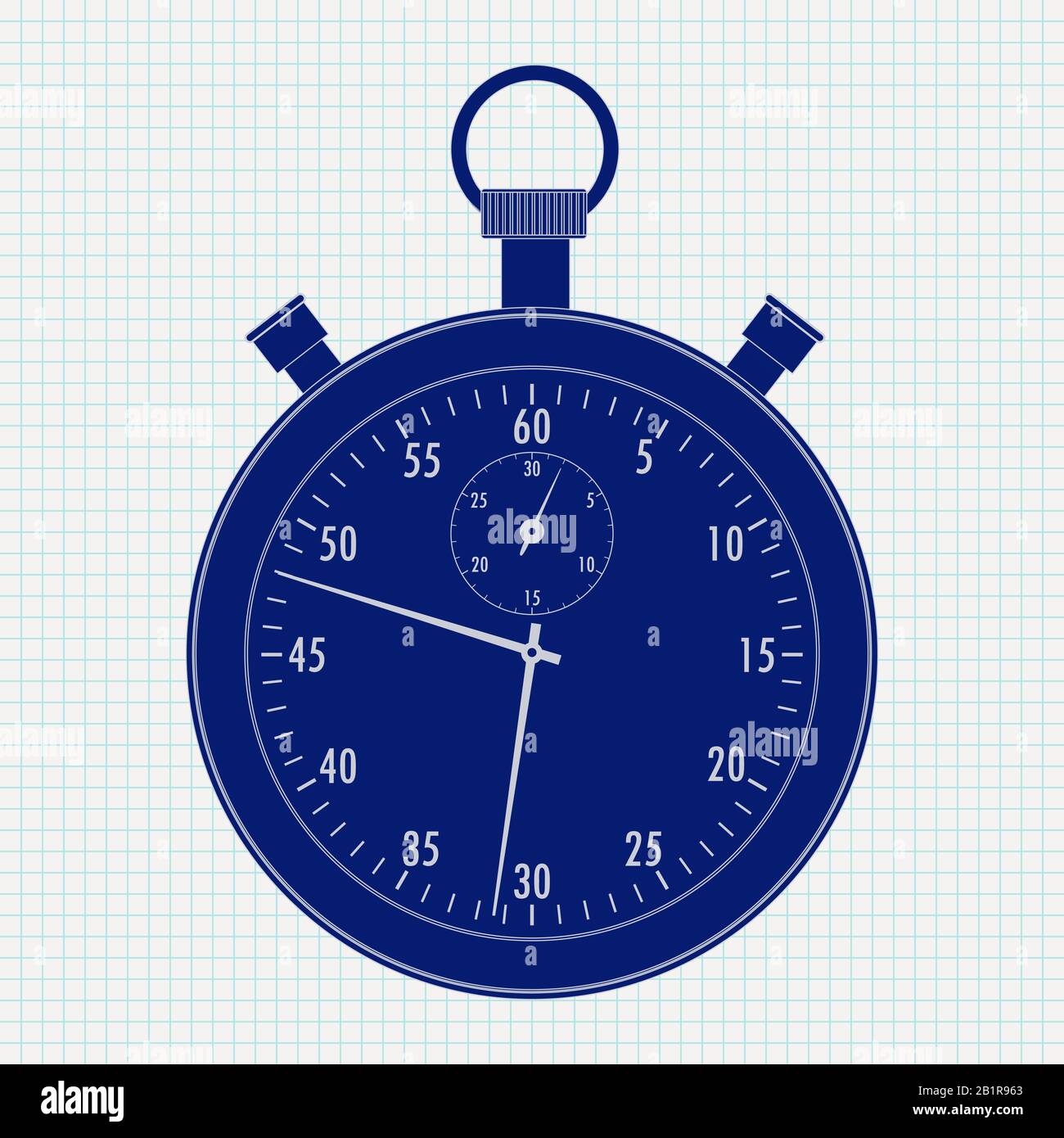 Stopwatch icon on lined paper background Stock Vector Image & Art - Alamy