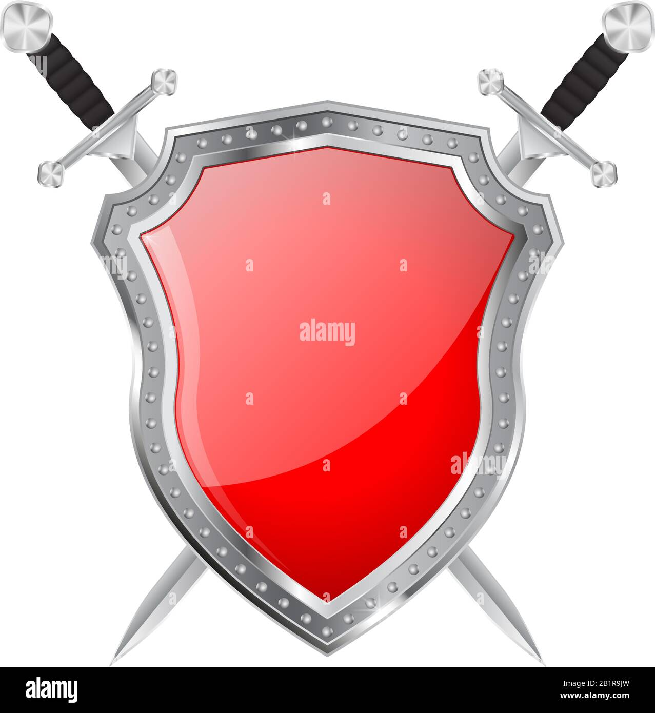 Red shield shape Cut Out Stock Images & Pictures - Alamy