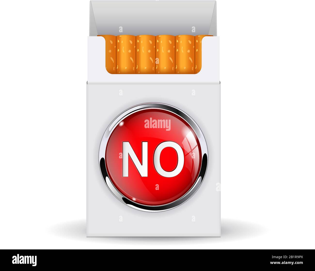 Red white no smoking sign Cut Out Stock Images & Pictures - Alamy