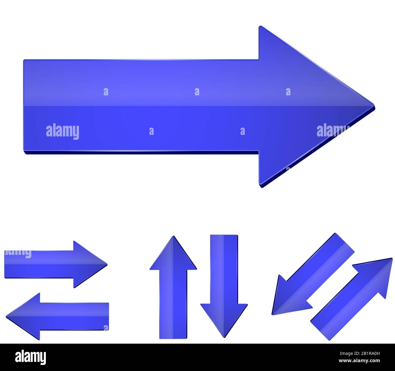 Blue arrows Cut Out Stock Images & Pictures - Alamy