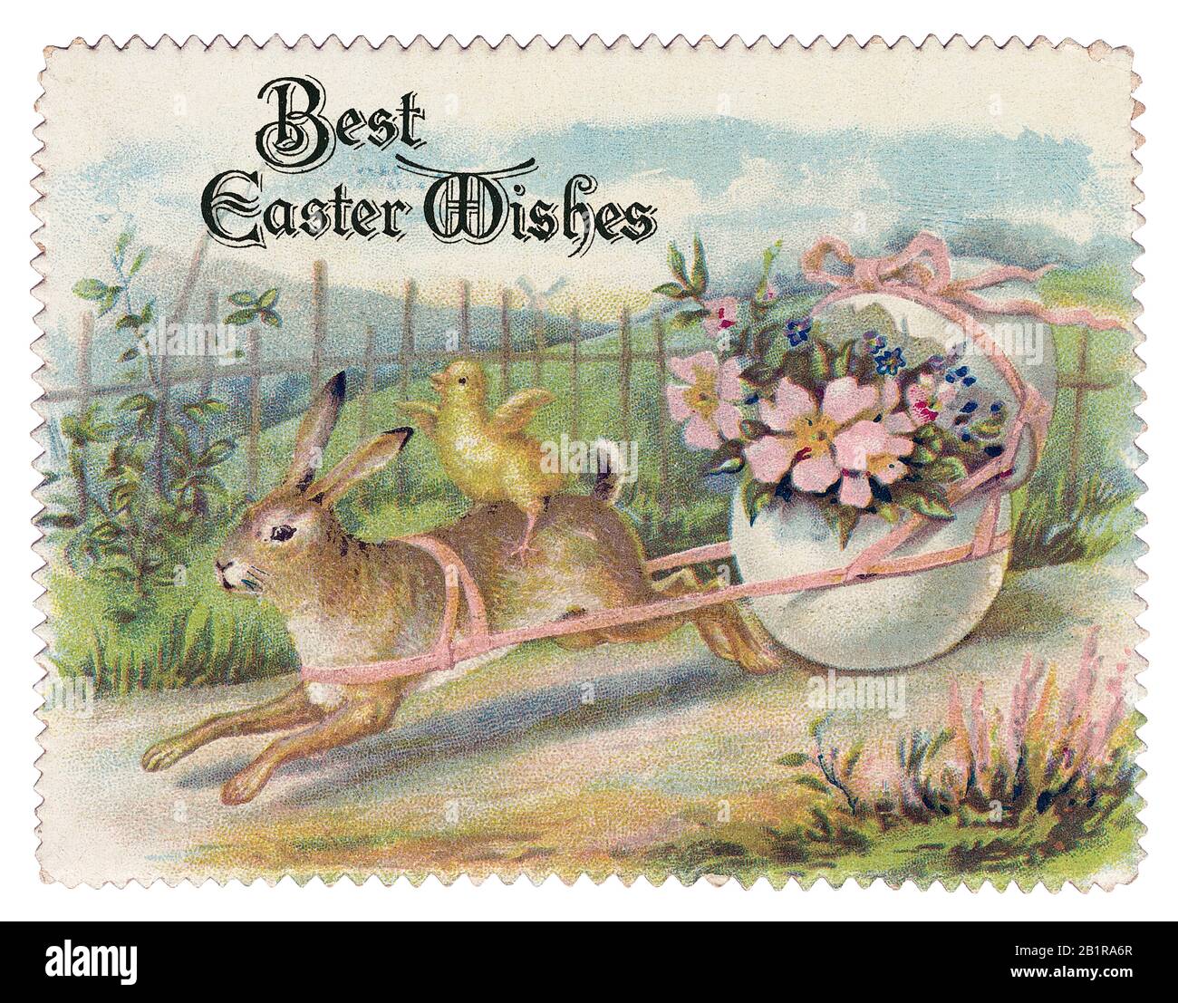 Vintage victorian Easter postcard Stock Photo - Alamy
