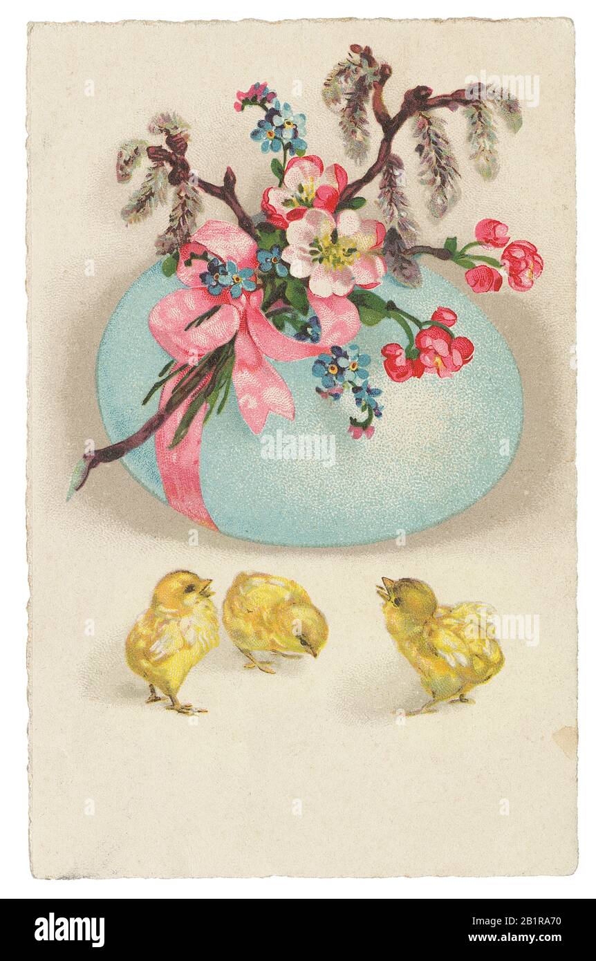 Vintage victorian Easter postcard Stock Photo - Alamy