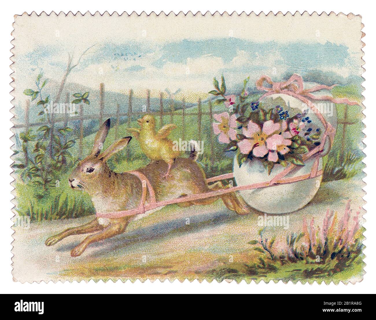 Vintage victorian Easter postcard Stock Photo - Alamy