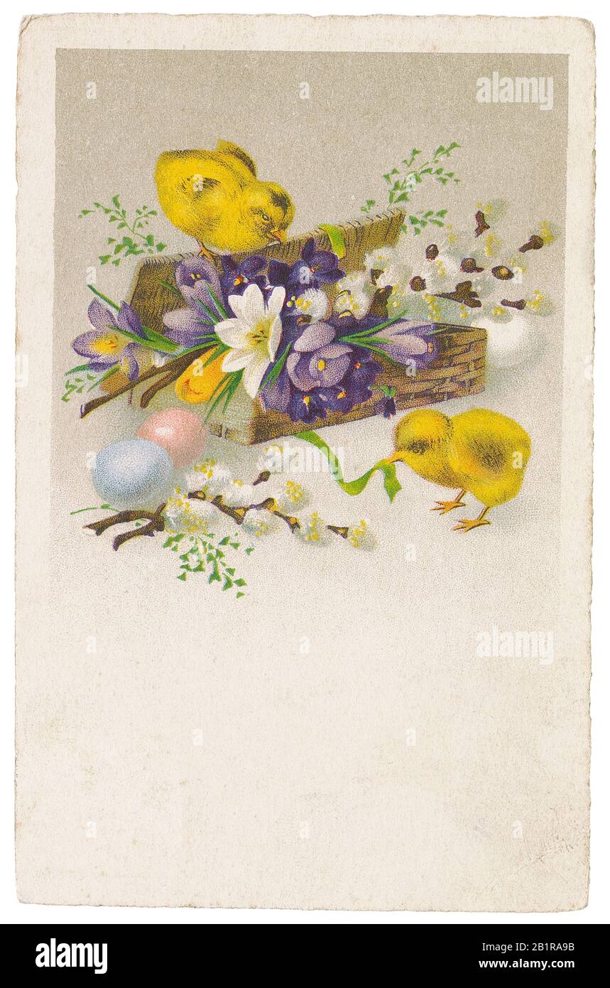 Vintage victorian Easter postcard Stock Photo - Alamy