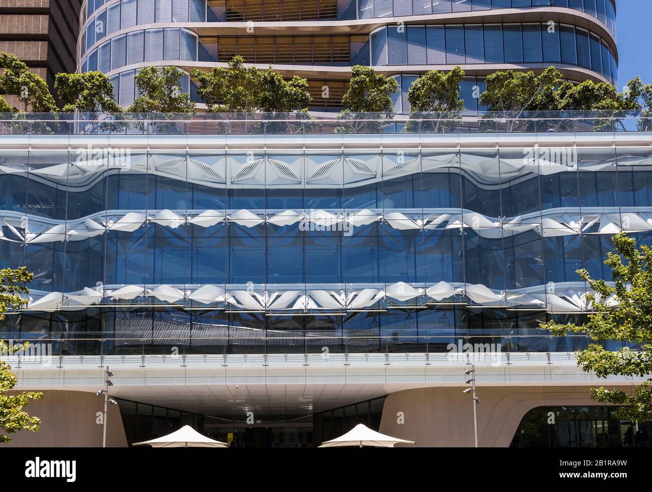 The glass encassed UTS Central Building has many unique design features ...