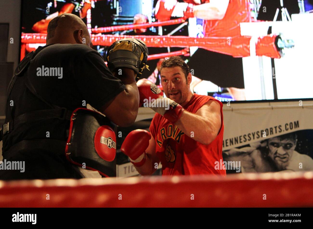 Manchester,Uk World Boxing Champion Tyson Fury trains at Trafford ...