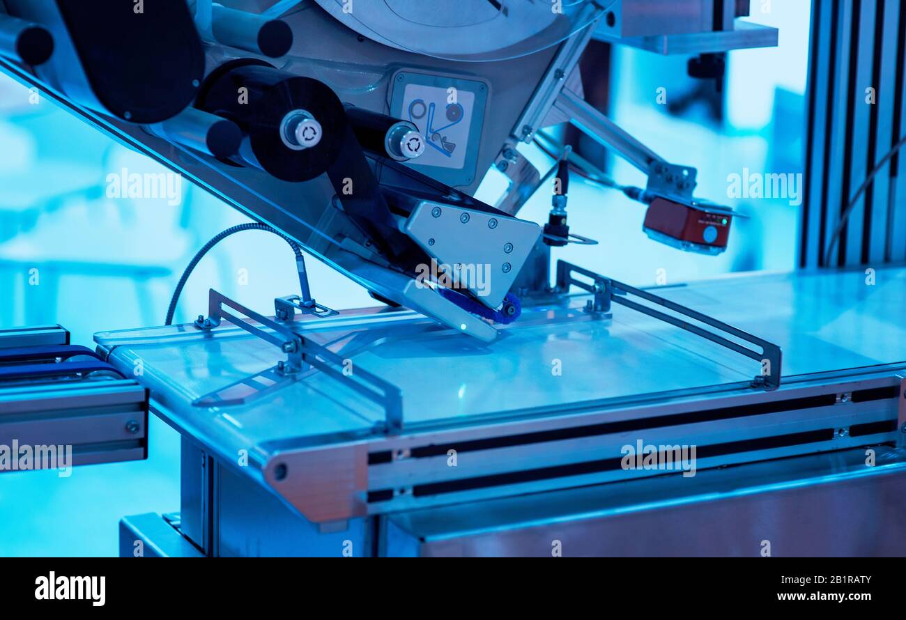 Sticker label printer. Barcode digital printer and applicator machine ...