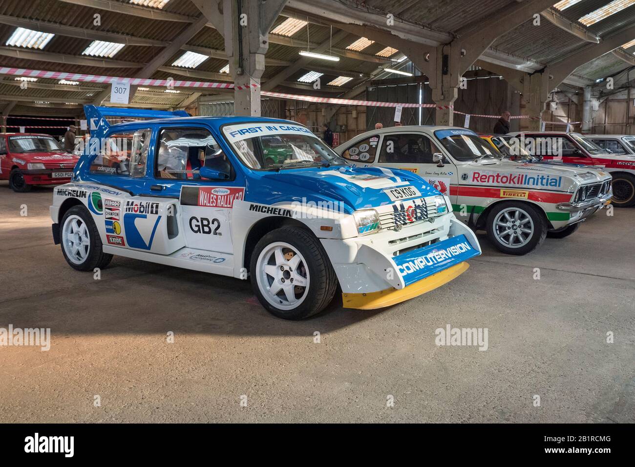 Metro ^R4 in a display of Historic Rally cars at Race Retro Stoneleigh ...