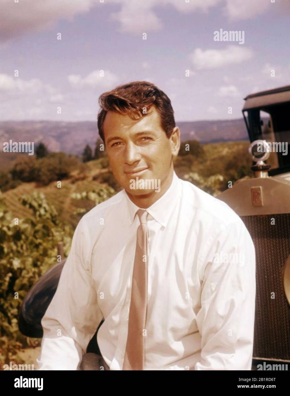 ROCK HUDSON (1925-1985) American film actor about 1956 Stock Photo - Alamy