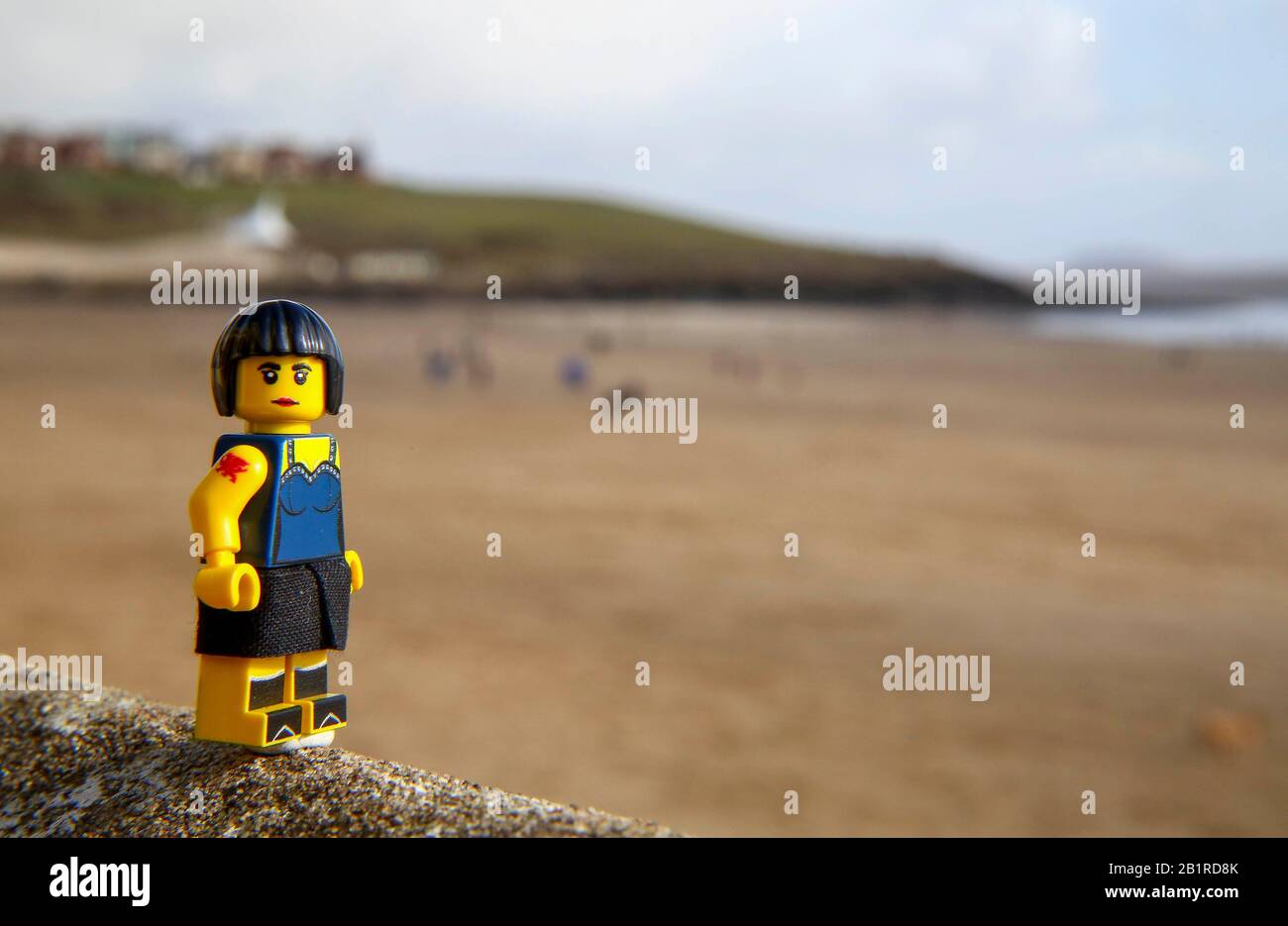 EDITORIAL USE ONLY A miniature figurine of actress Ruth Jones as Nessa ...