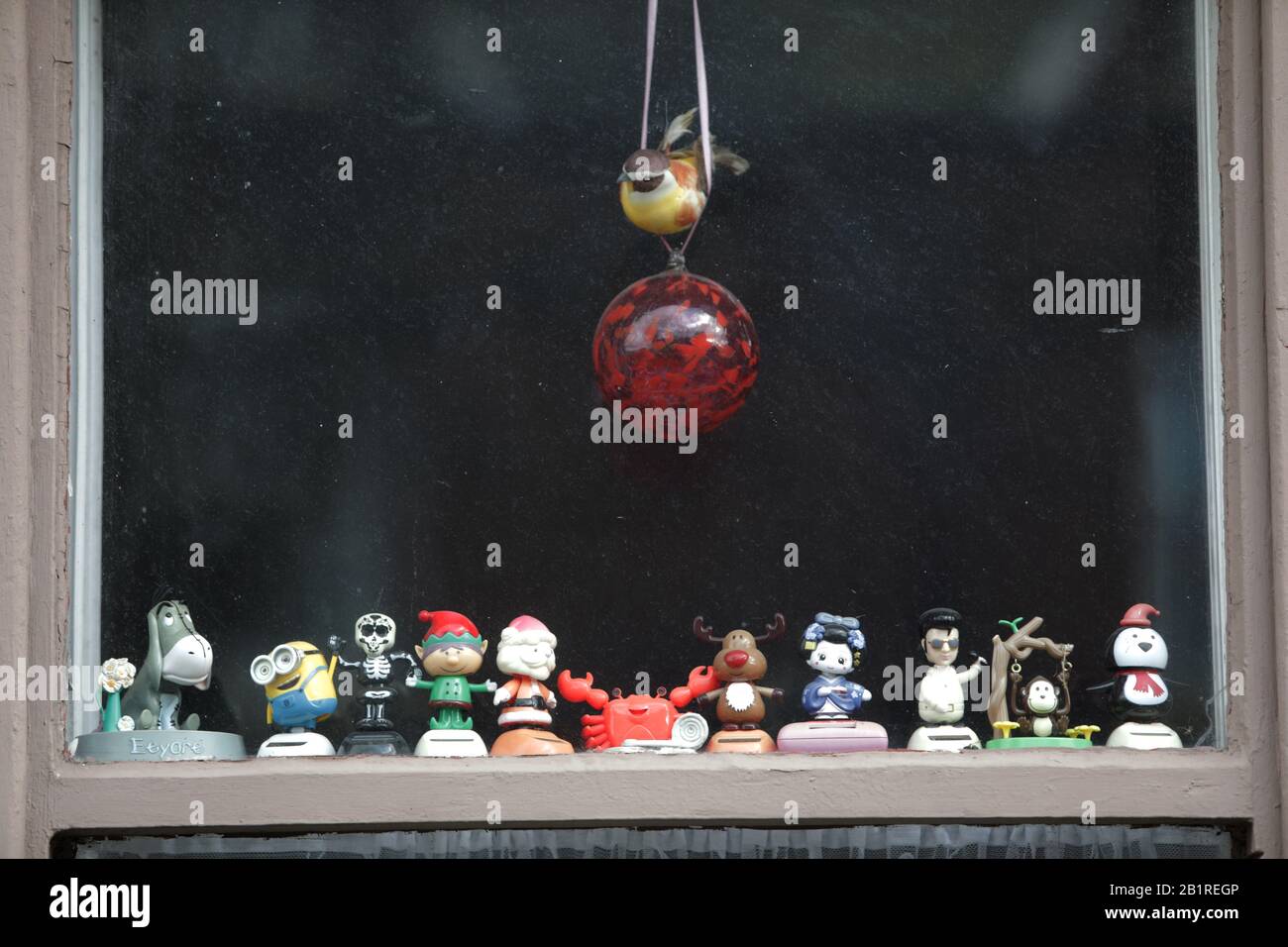Small toys in a window, Leeds, UK Stock Photo - Alamy